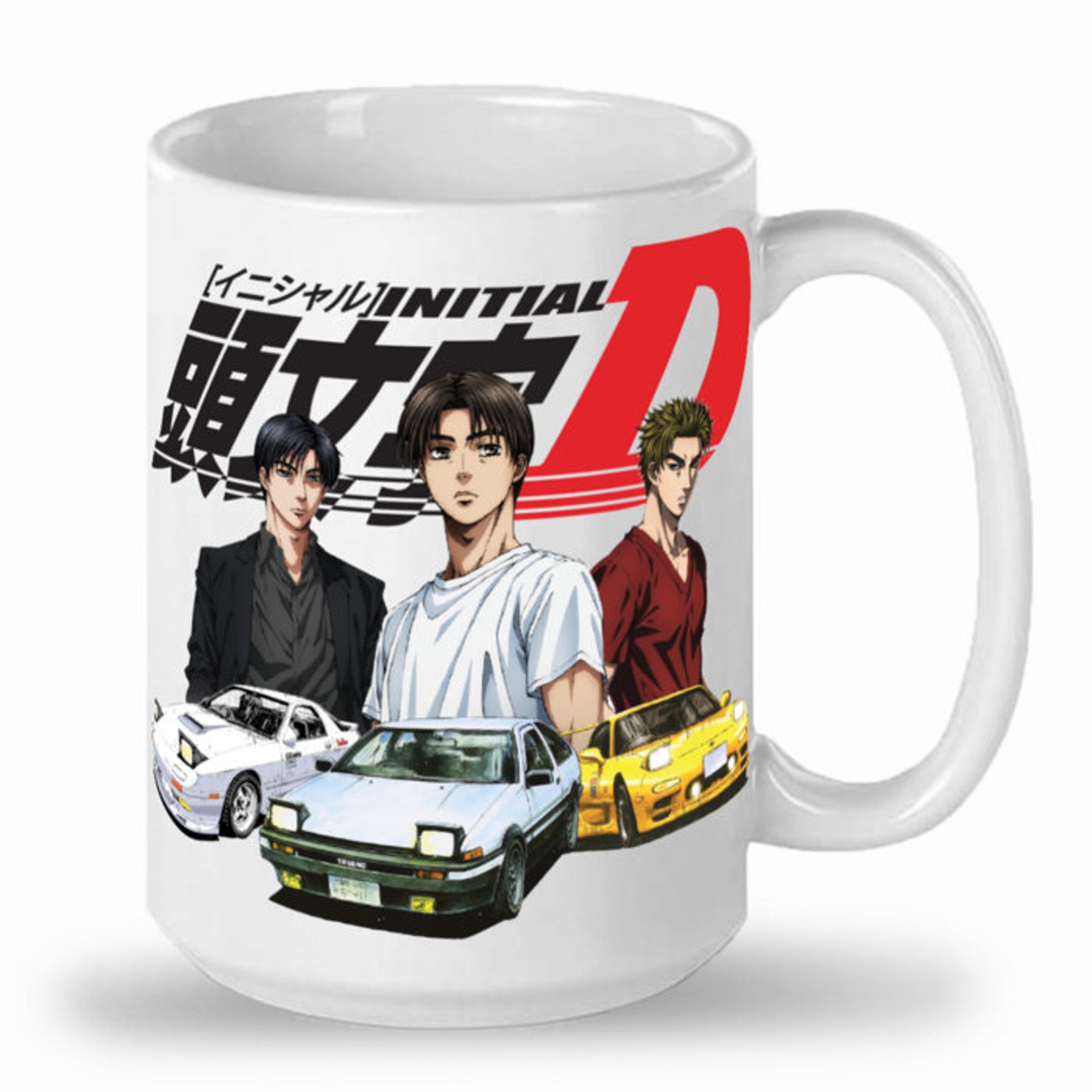 Initial D Coffee Tea Mug Cup 11 Oz or 15 Oz Ceramic Mug Takumi - Etsy UK