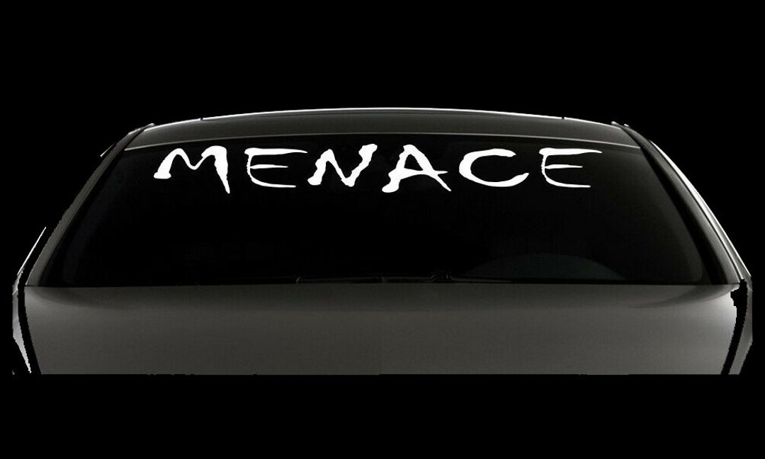 Menace Windshield Banner Monster Performance Jdm Banner Vinyl Decal ...