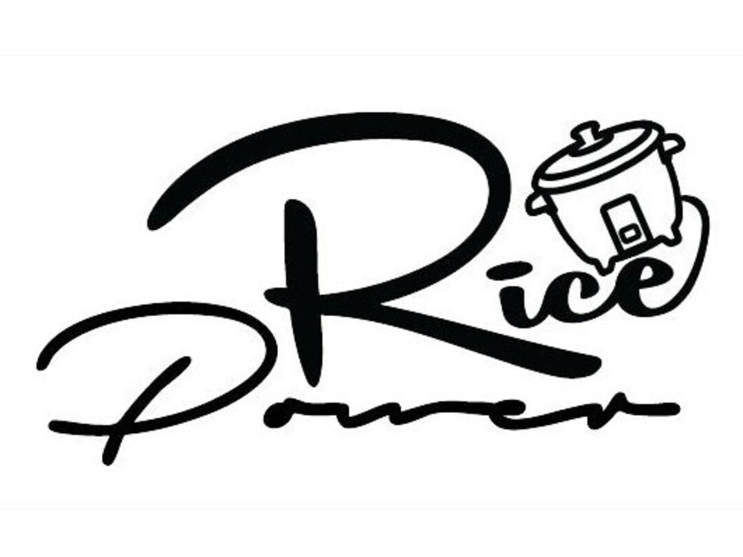 Rice Power Cooker Ricer JDM Funny Cute Sticker Vinyl Decal, Car, Window ...