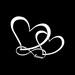 Infinity Love Hearts Interlinked, Love for Ever, Sticker Vinyl Decal ...