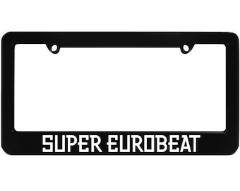 Initial D Black License Plate Frame Frames Racing JDM Fits | Etsy