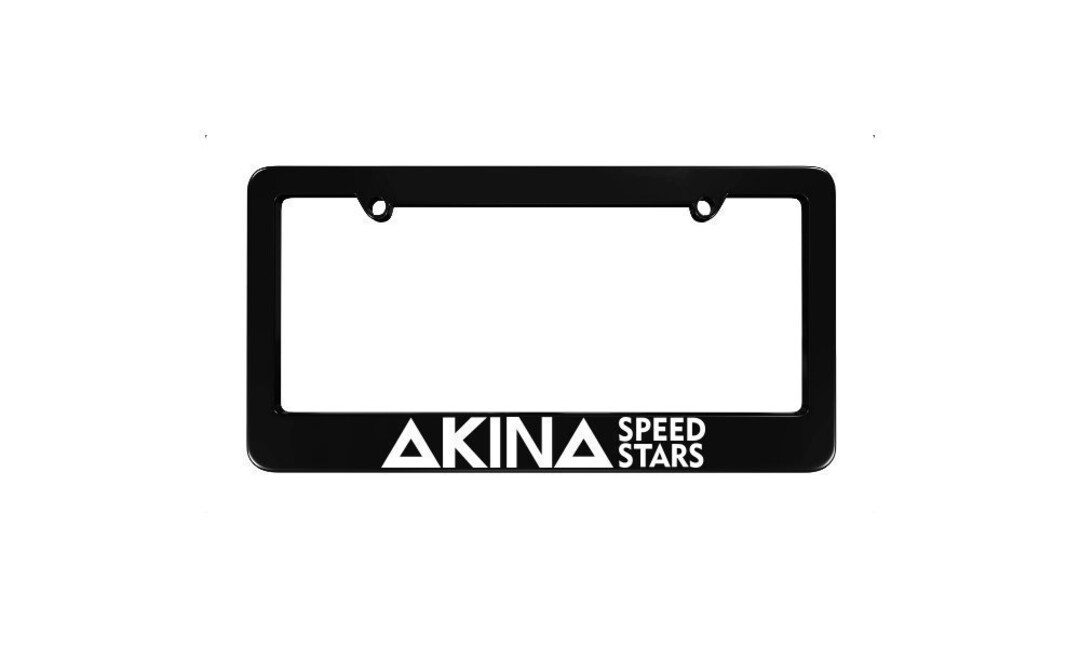 Akina Speed Stars Black License Plate Frame Frames Initial D JDM Fits ...