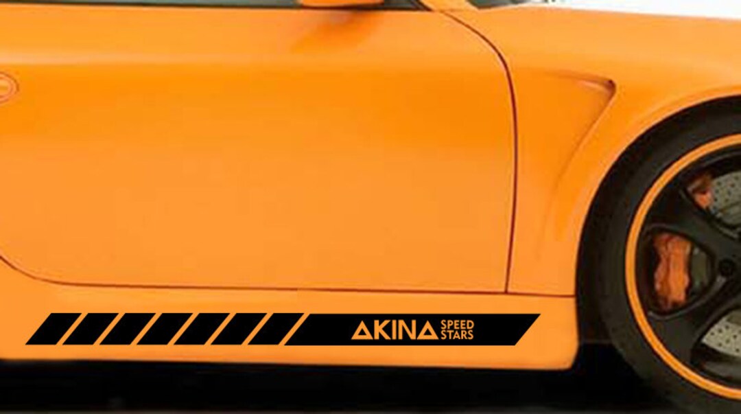 Akina Speed Stars Side Body Stripes Decal Initial D Jdm Vinyl Car Doors ...