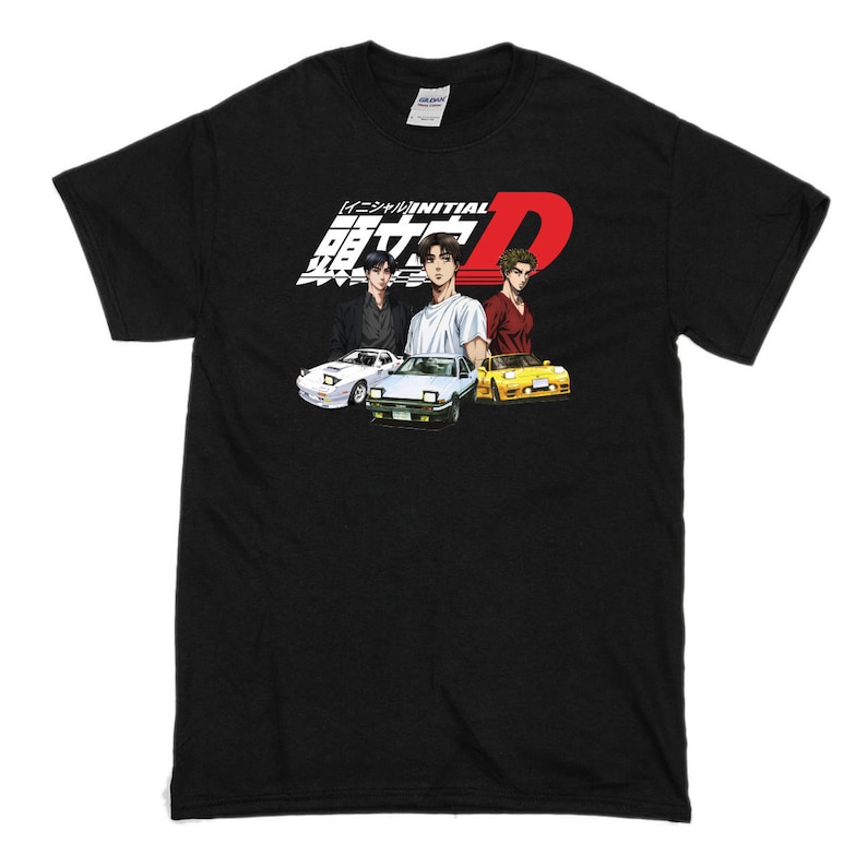 Initial D Takumi Ryosuke Keisuke Redsuns Trueno AE86 JDM Tshirt Drift ...