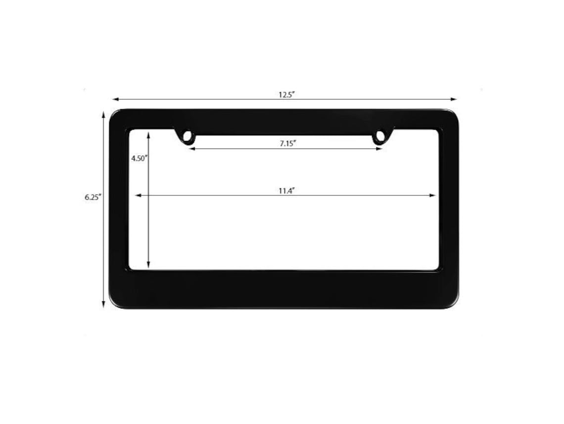 Akina Speed Stars Black License Plate Frame Frames Initial D - Etsy