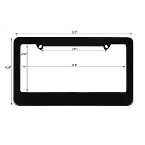 Emperor Black License Plate Frame Frames Initial D JDM Fits Most North ...