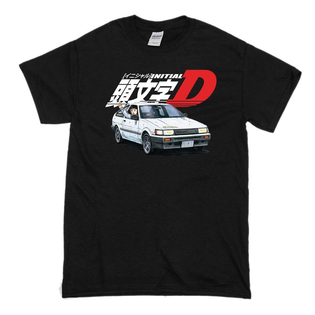 Itsuki Takeuchi AE85 Trueno Initial D JDM Shirt T Shirt Tshirt Short ...