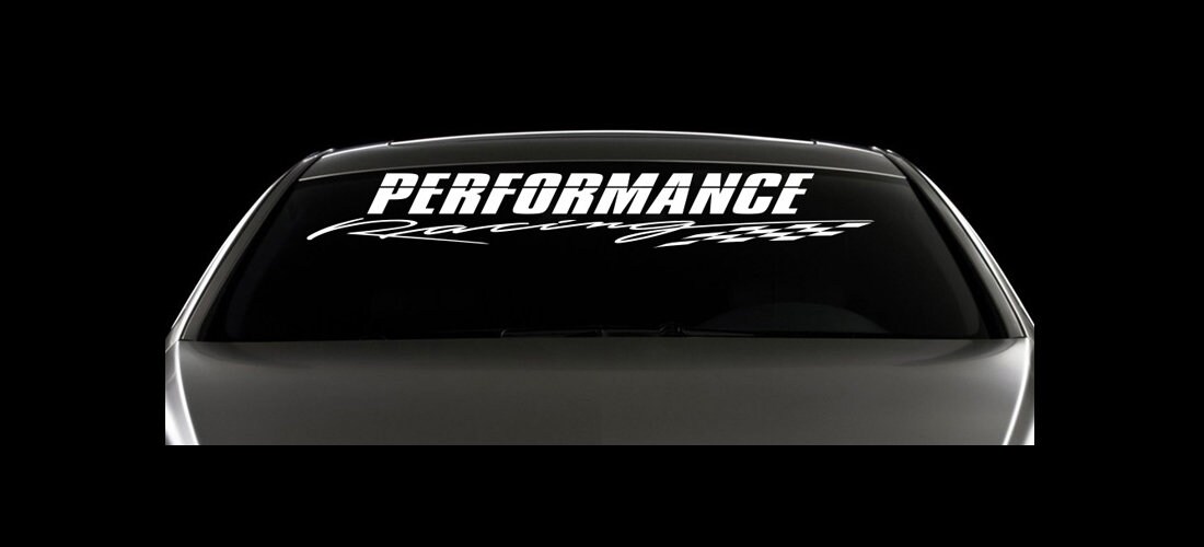 Performance Racing, JDM Windshield Banner Vinyl Decal, Sticker, Car ...