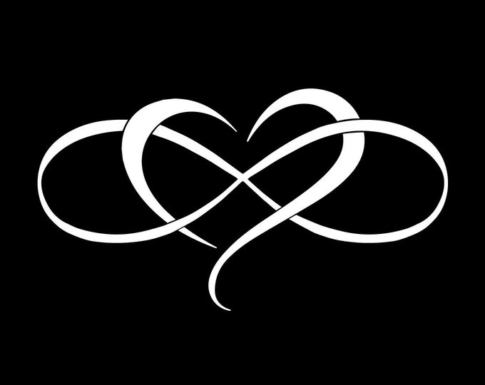 Infinity Heart Love Cute Sticker Vinyl Decal Car Window - Etsy
