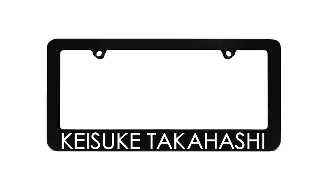 Keisuke Takahashi Akagi Redsuns Black License Plate Frame Frames ...