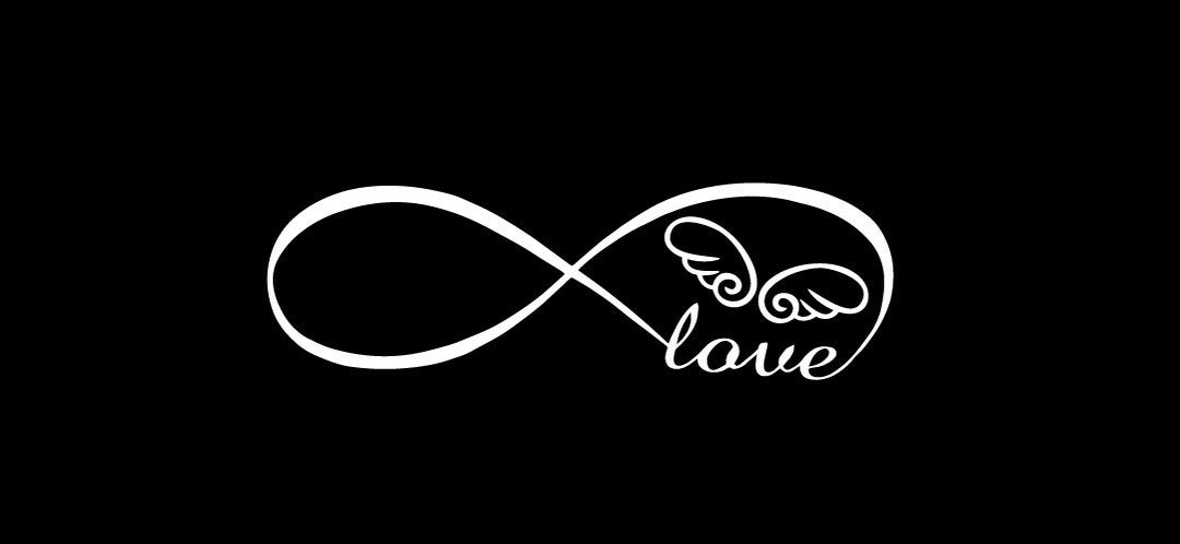 Infinity Love Angel Wings Sticker Vinyl Decal, Car Window, Doors ...