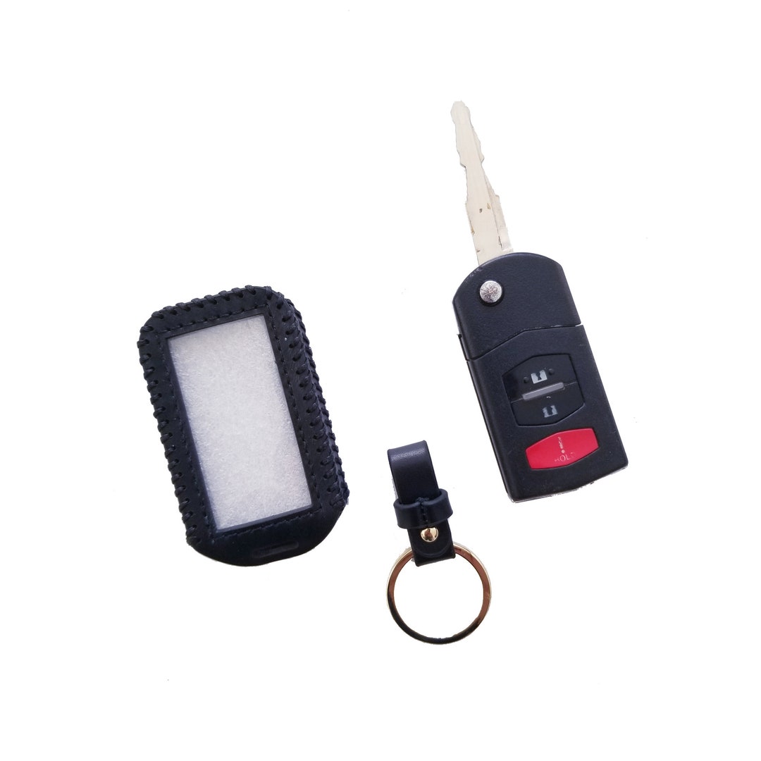 Universal Key Fob Leather Case With Keyring Holder for Easy Key ...