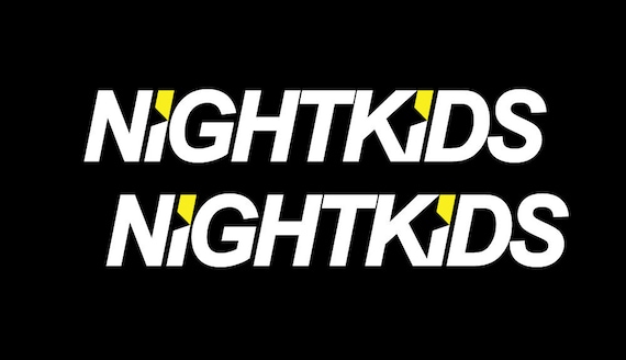 Night kids Initial D sticker vinyl decal car window doors two | Etsy