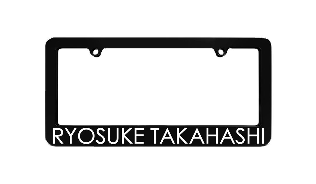 Ryosuke Takahashi Akagi Redsuns Black License Plate Frame Frames ...