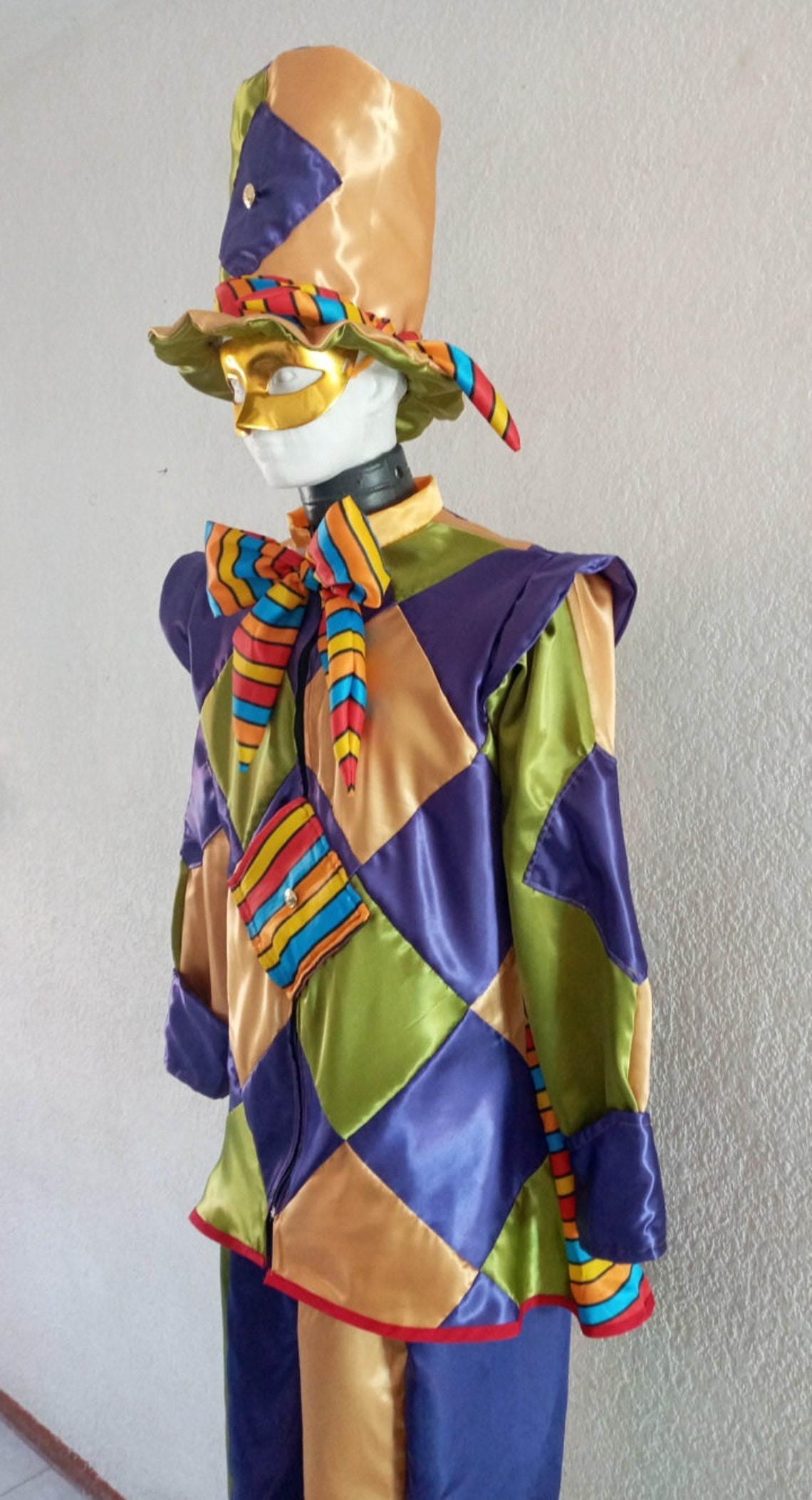 Mardigras Mime Stilt Costume | Etsy
