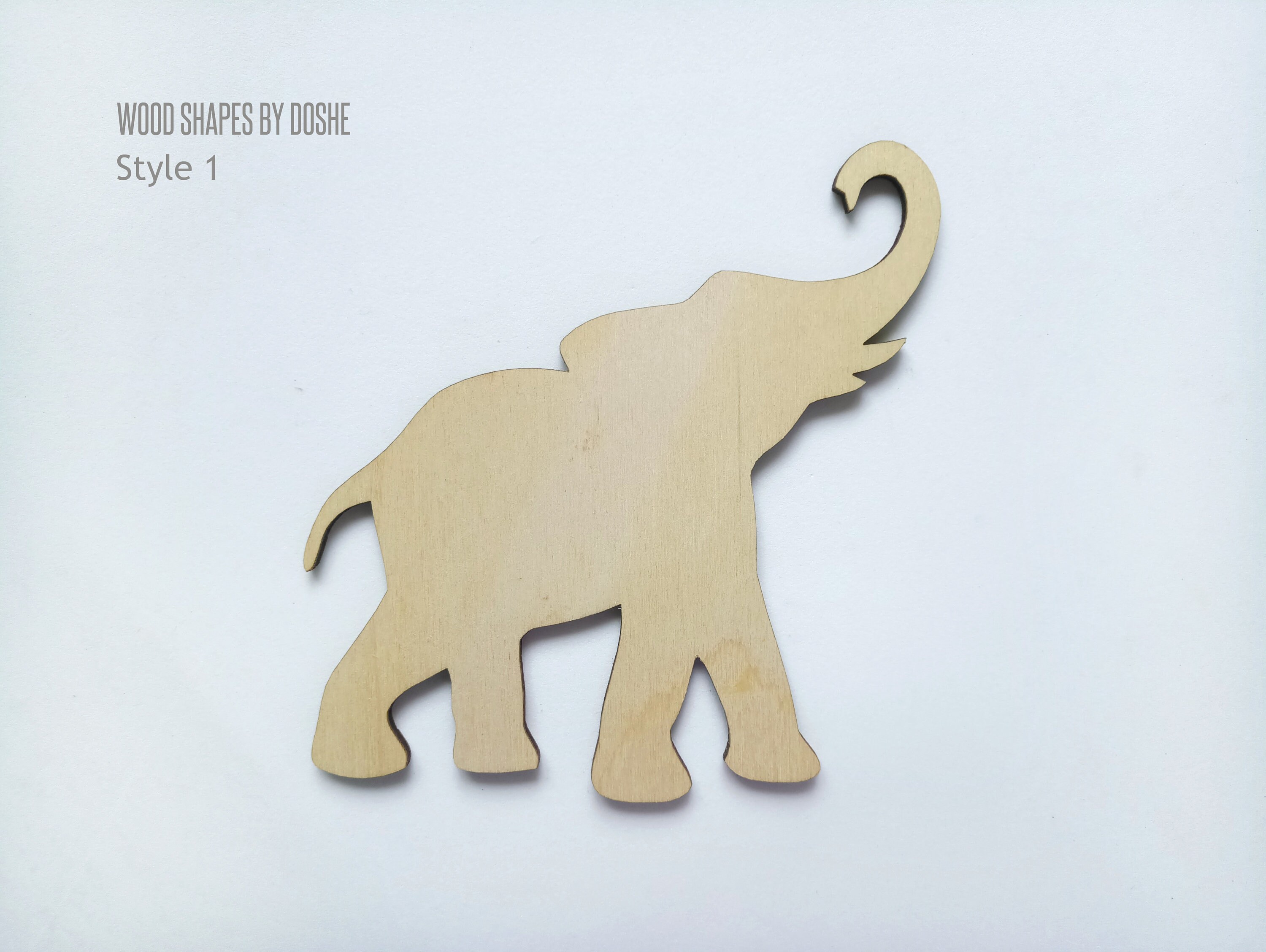 LASER CUT ELEPHANT Unfinished Ready to paint Wood shapes | Etsy