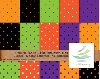 Halloween polka dot | Etsy