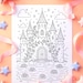 Floral Castle Coloring Page | Fantasy Princess Printable (US Letter) - Etsy