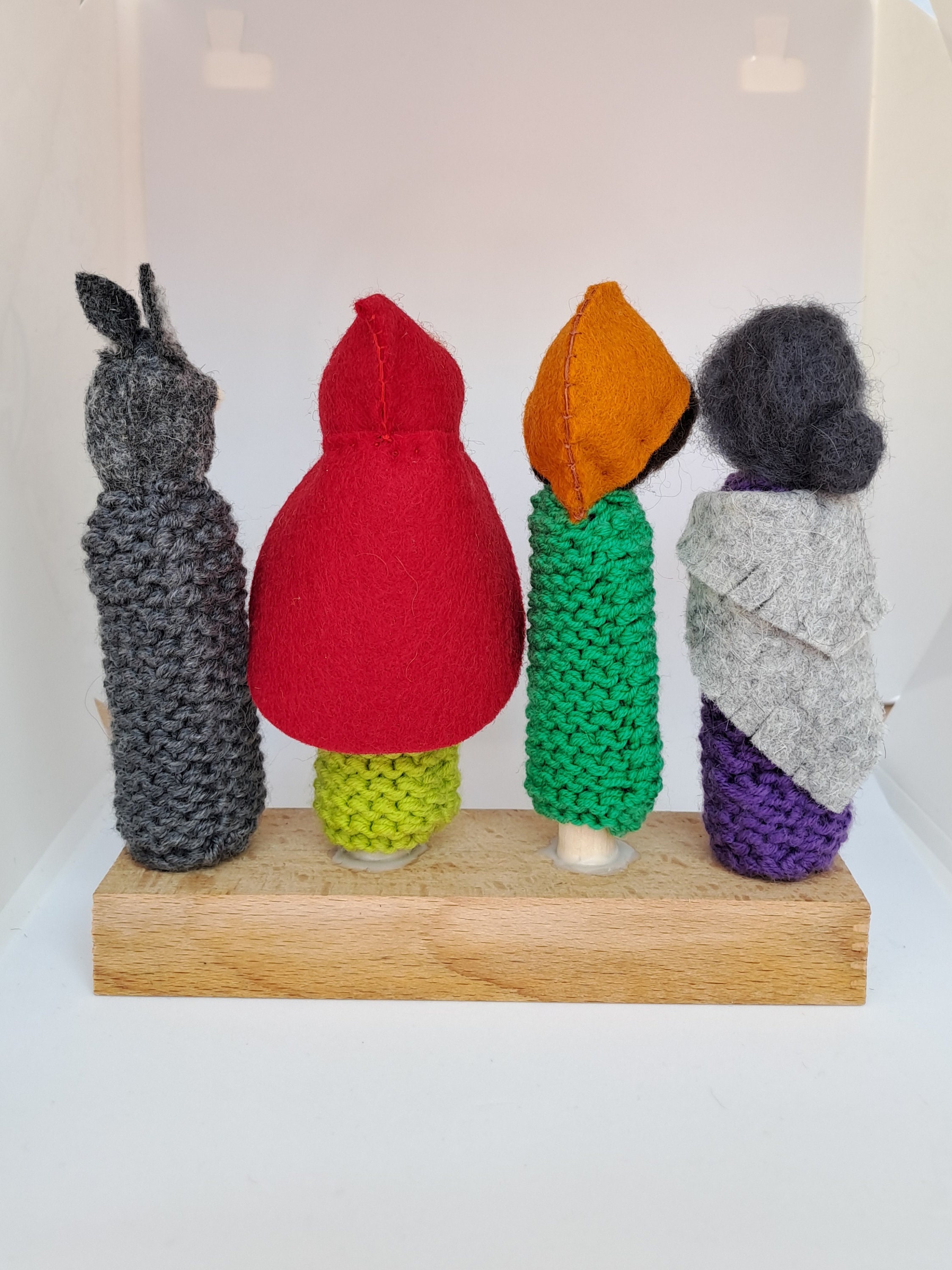 Waldorf Finger Puppets Finger Puppets Wool Puppets Waldorf - Etsy