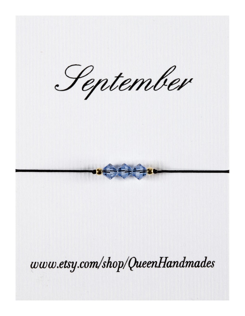 Birthstone Bracelet January Bracelet Crystal Birthstone - Etsy