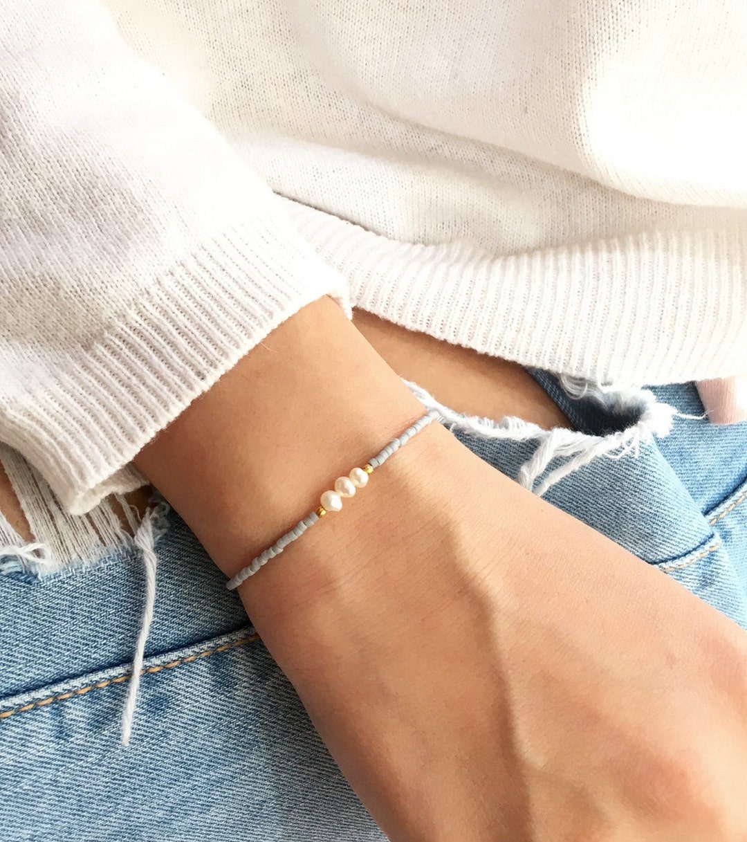 Pearl Bracelet, Beaded Bracelet, Freshwater Pearl Bracelet - Etsy