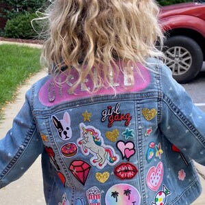 Custom Kids Jean Jacket - Etsy