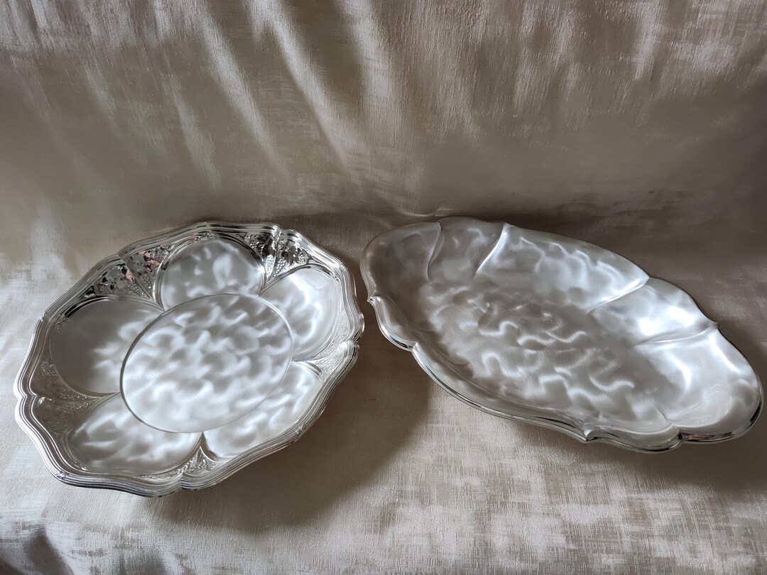 Set of 2 Vintage WMF-IKORA Swirled Silver Plated Serving Bowls. - Etsy
