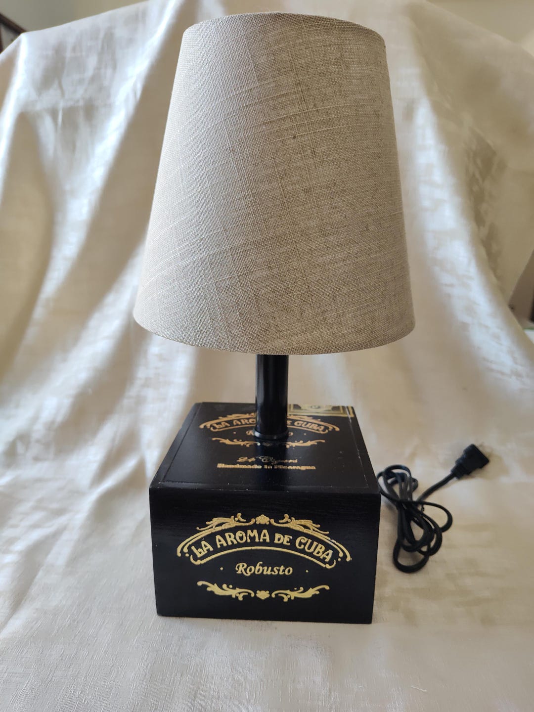 Cigar Box Desk or Table Lamp - Etsy