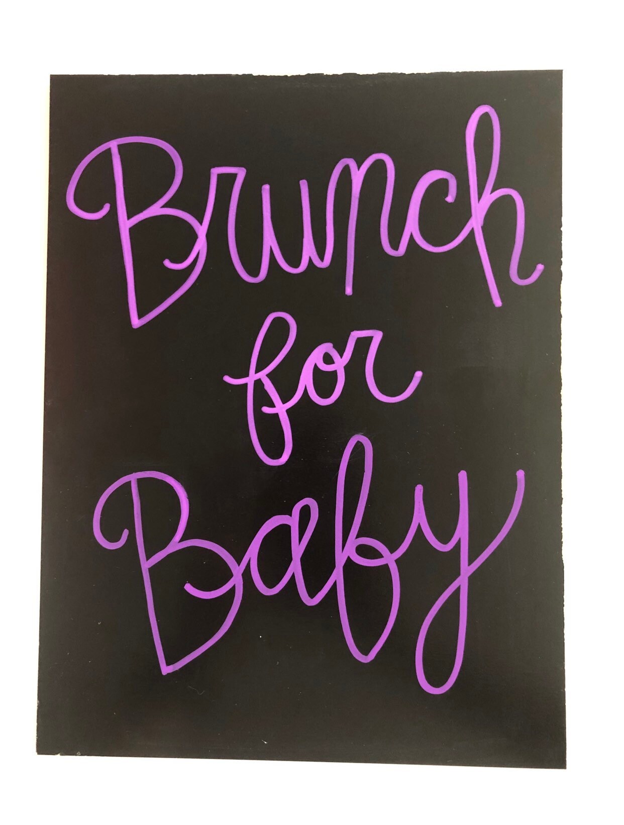 Brunch for Baby Chalkboard Sign Baby Shower Decor Baby Shower Sign ...