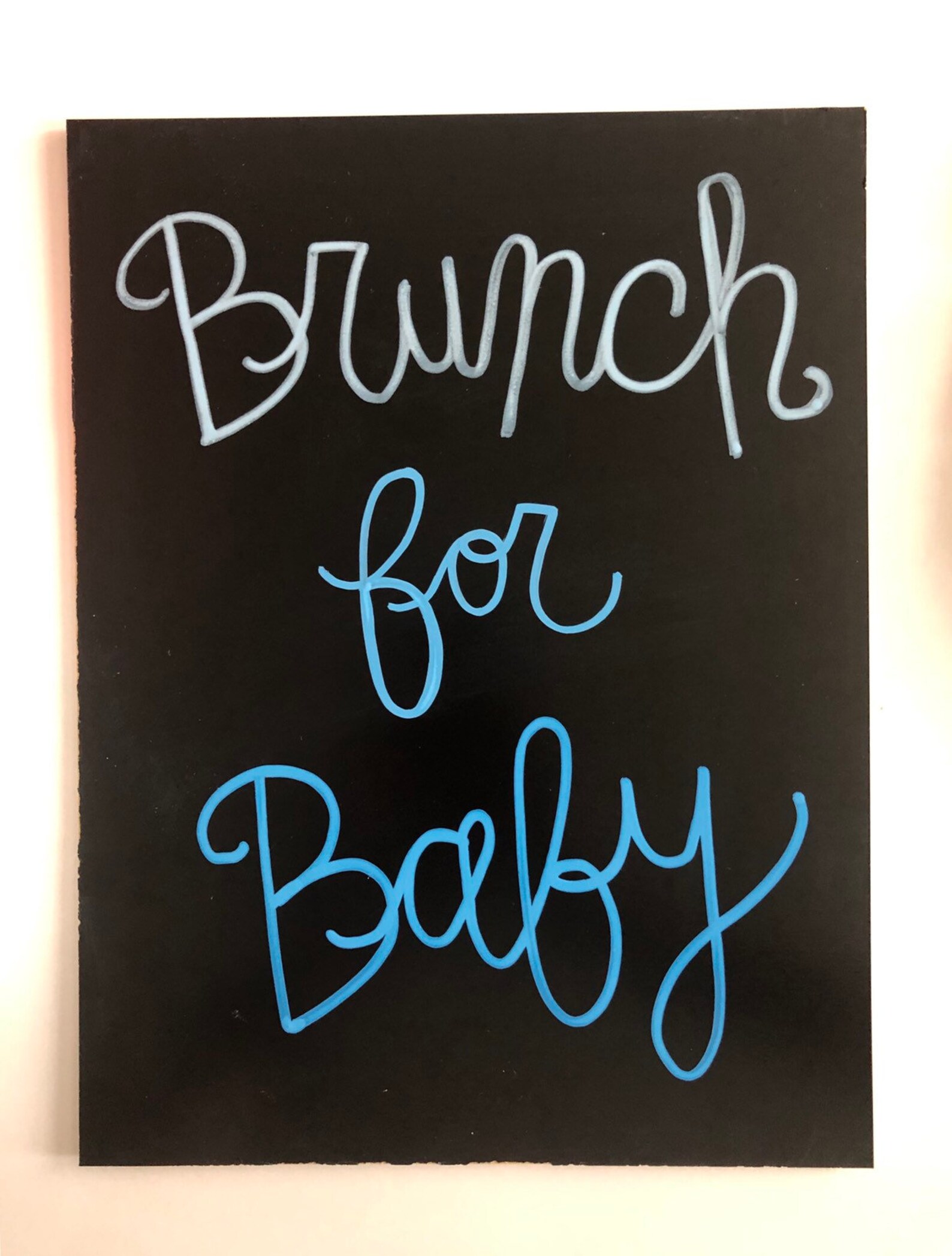 Brunch for Baby Chalkboard Sign Baby Shower Decor Baby Shower Sign ...