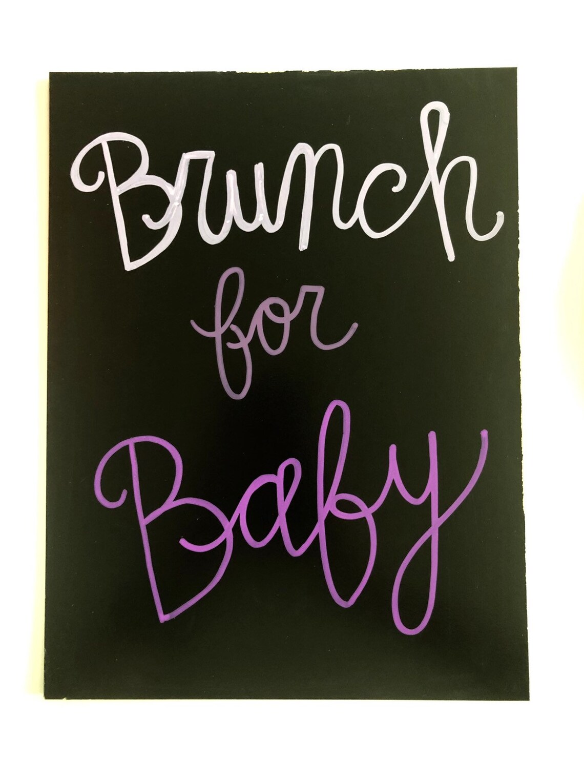 Brunch for Baby Chalkboard Sign Baby Shower Decor Baby Shower Sign ...