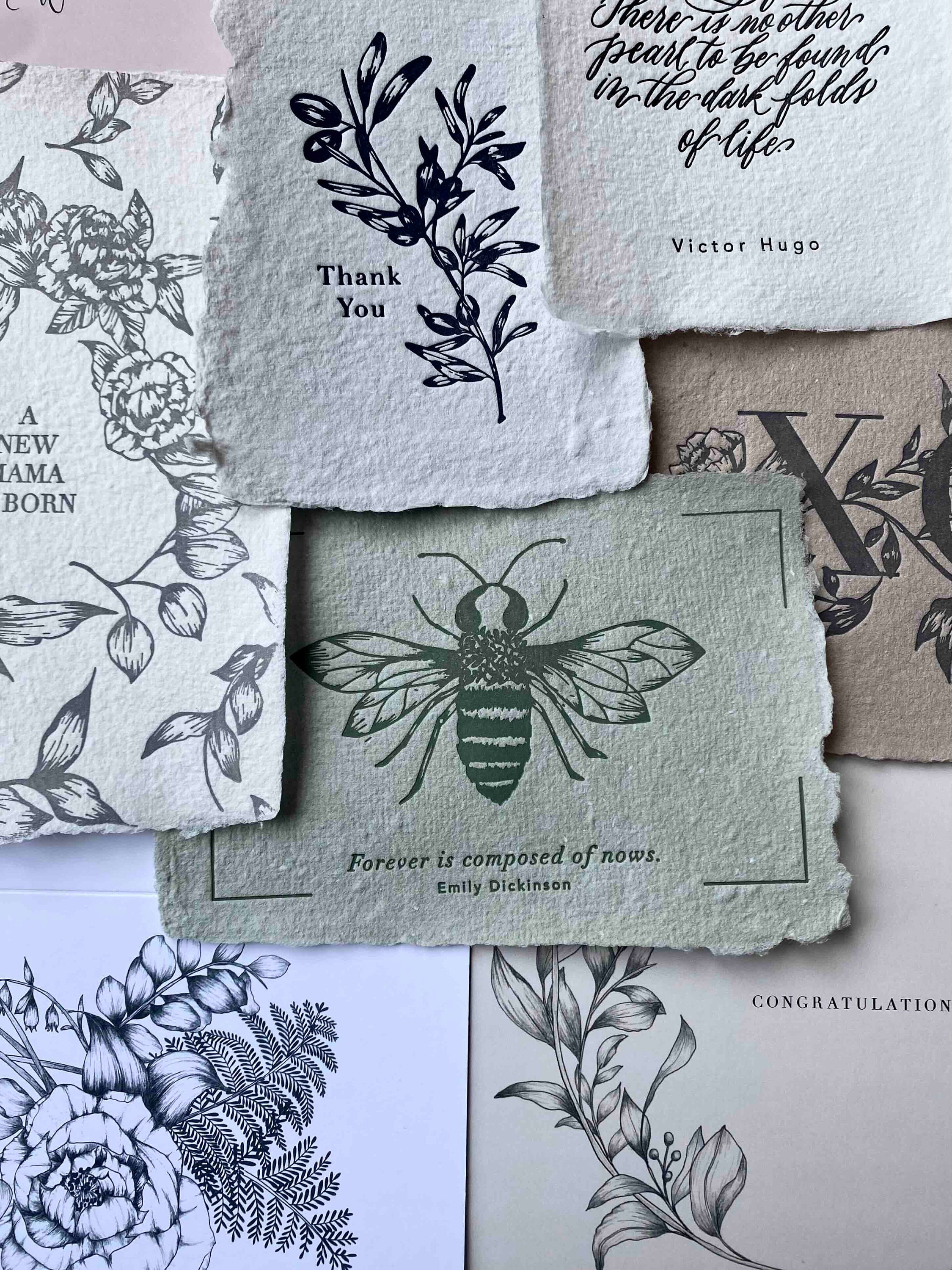 Forever, by Emily emily Dickinson Letterpressed Card/print - Etsy