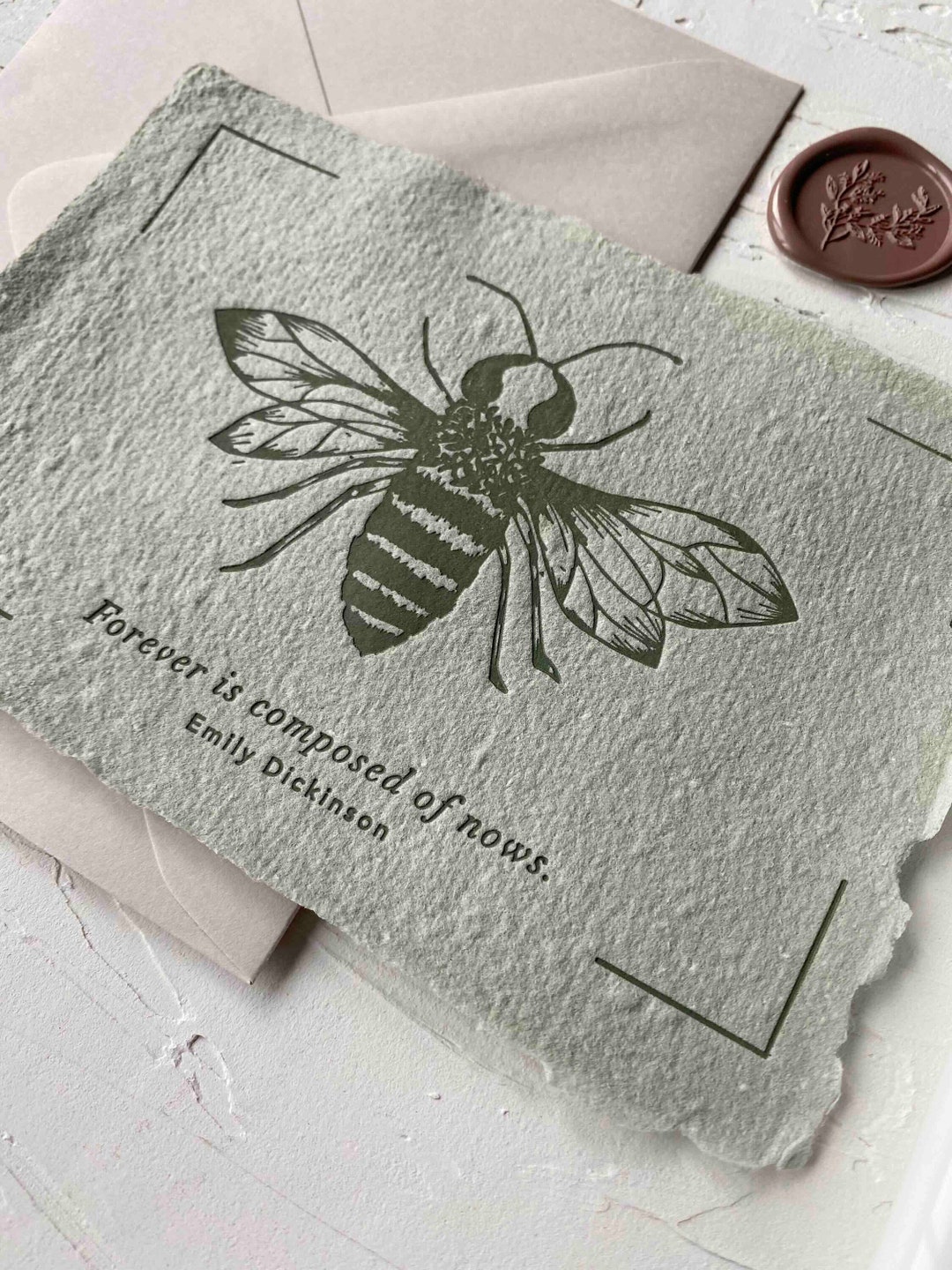 Forever, by Emily (emily Dickinson Letterpressed Card/print) - Etsy
