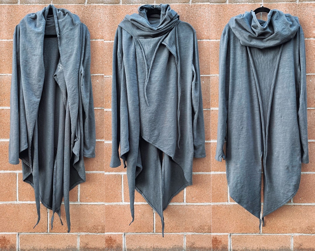 Handcrafted Gray Postapocalyptic Hoodie: Cyberpunk Dystopian Jacket - Etsy