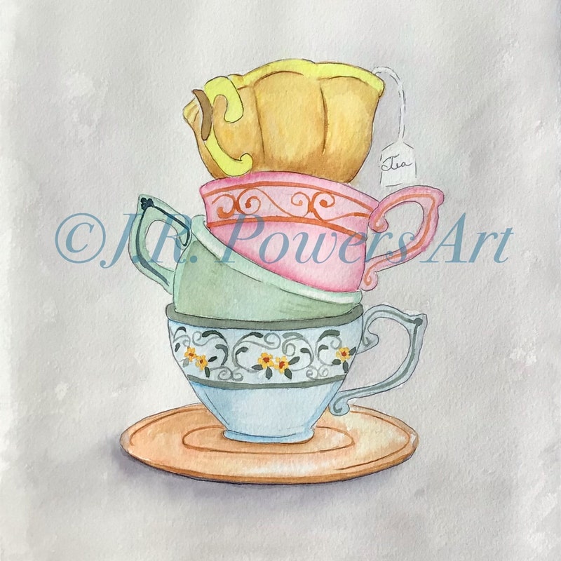 Teacup Stack - Etsy