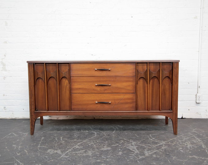Vintage MCM Kent Coffey Perspecta Walnut Credenza | Free Delivery Only ...