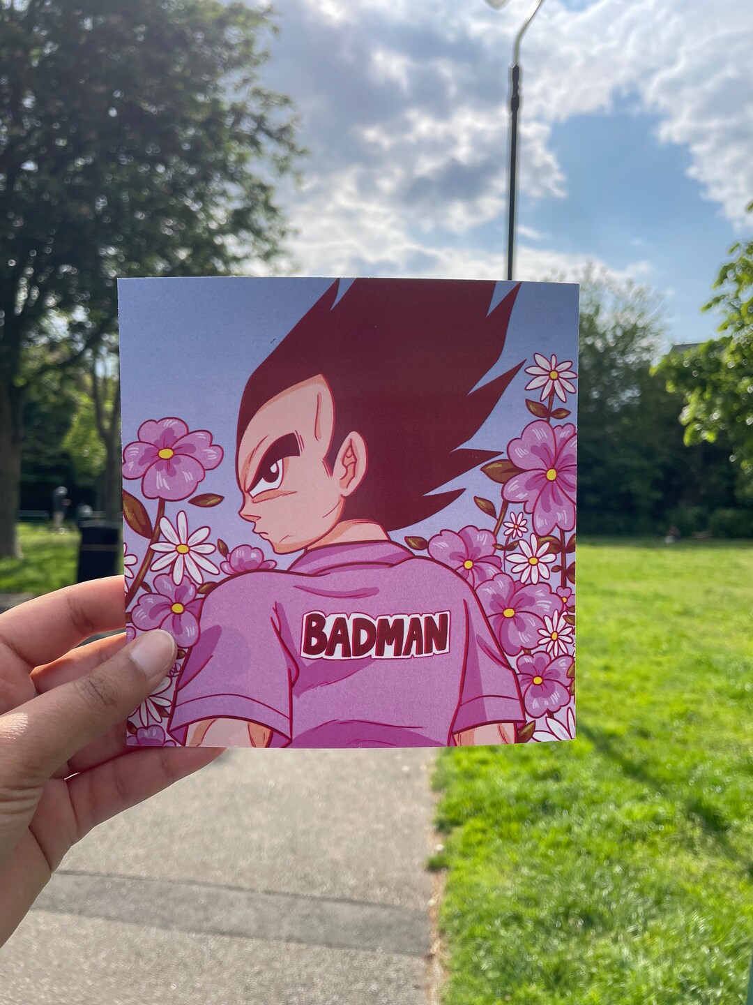 Vegeta BADMAN Art Print Anime Fan Art Manga Animanga Weeb - Etsy