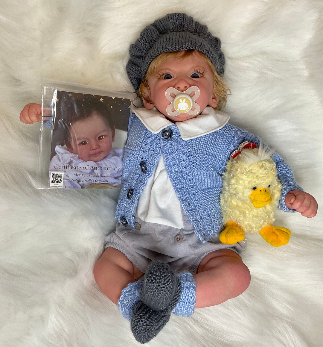 20” Prince Henry Reborn Baby Boy Doll Sculpted by Andrea Arcello Reborn ...