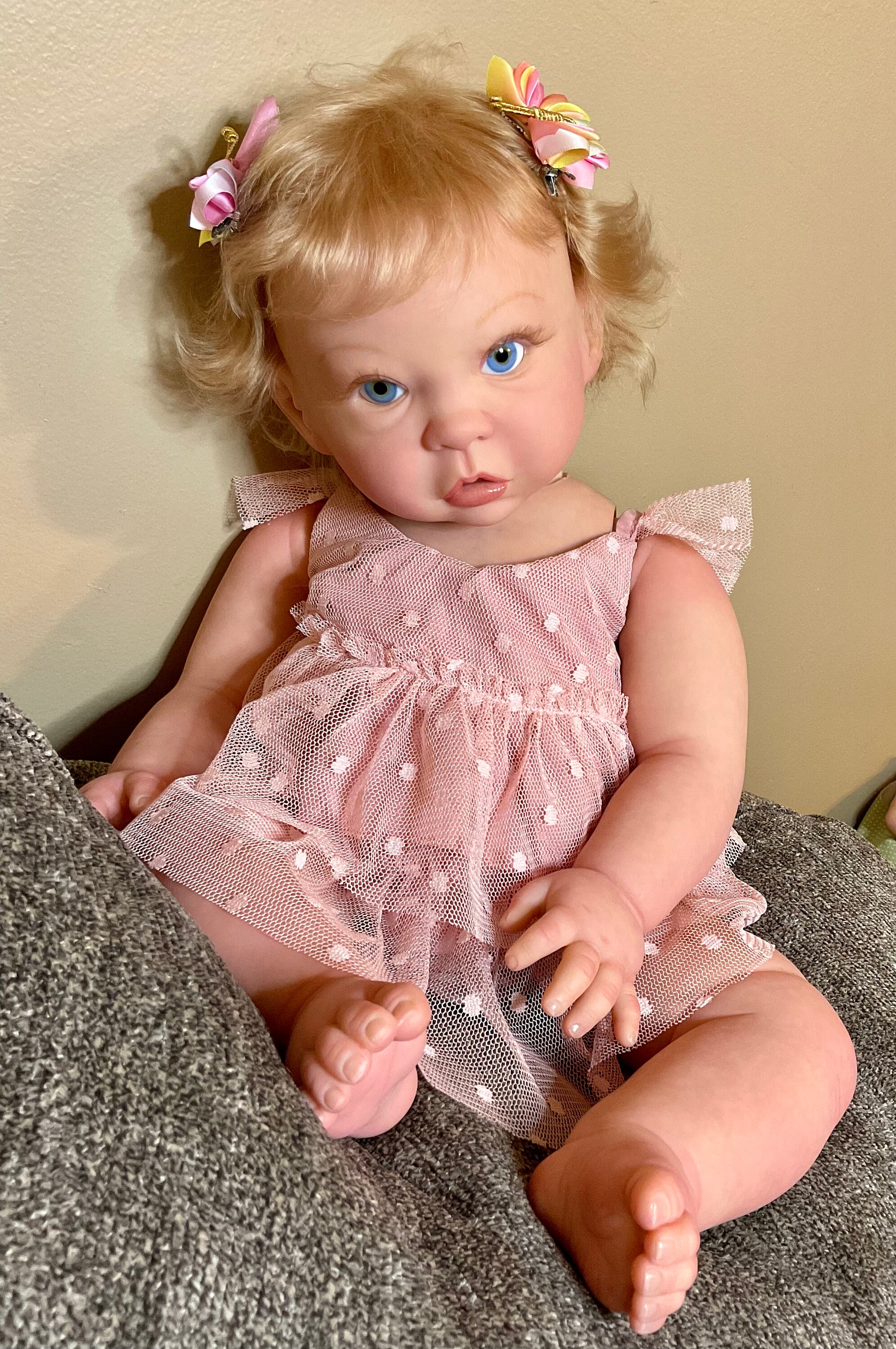 22 Reborn Doll Violet Full Vinyl Body With Pageant Dress. by - Etsy