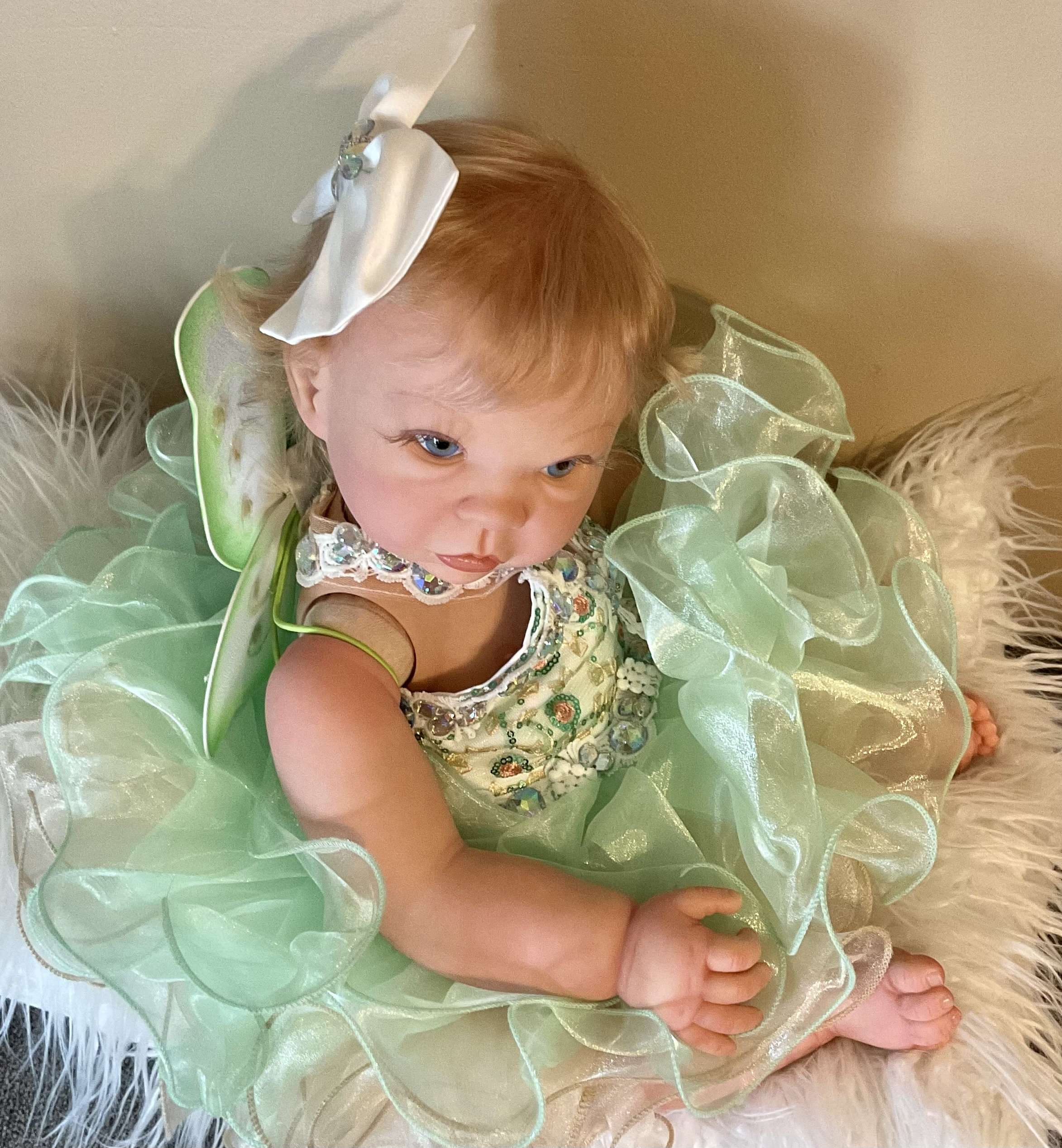 22 Reborn Doll Violet Full Vinyl Body With Pageant Dress. by - Etsy