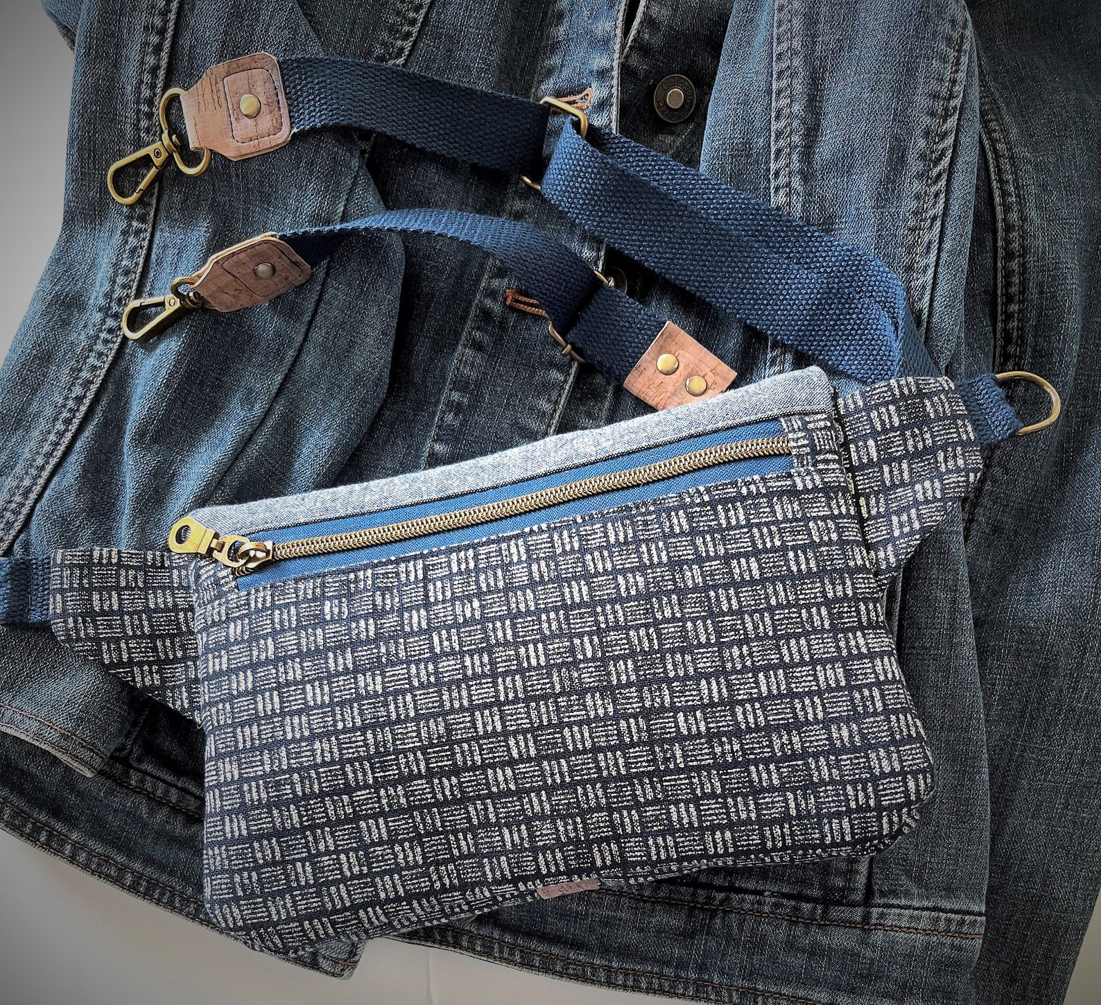 Haralson Belt Bag, Compact Crossbody Sling Bag, Cotton/linen - Etsy