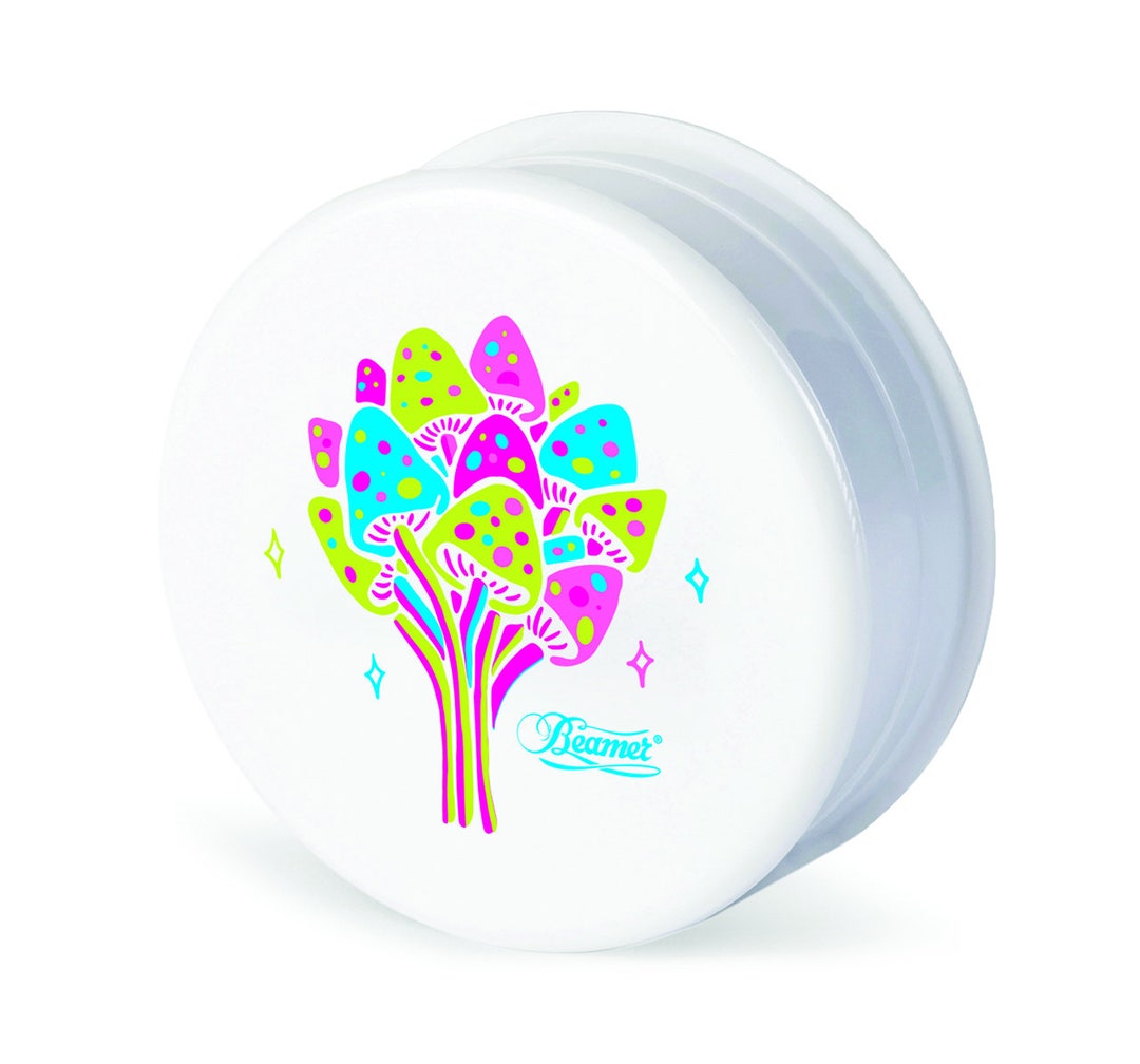 Beamer 3-piece 63mm Acrylic Grinder Shrooms White Color - Etsy