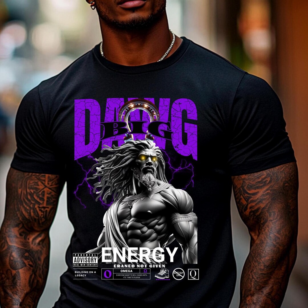 Omega Psi Phi T-shirt: Que Dawg Big Energy Fraternity Tee - Etsy