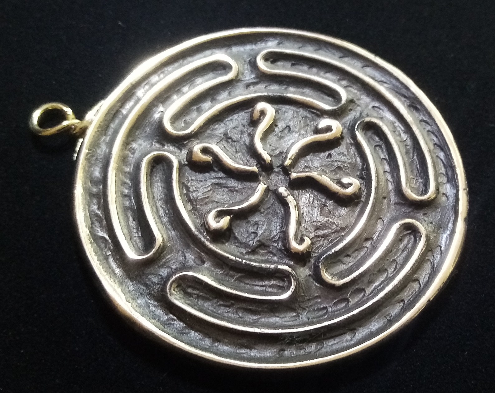 Large Strophalos/ Hekates Wheel/ Hekate Pendant/ Bronze Metal/ | Etsy UK