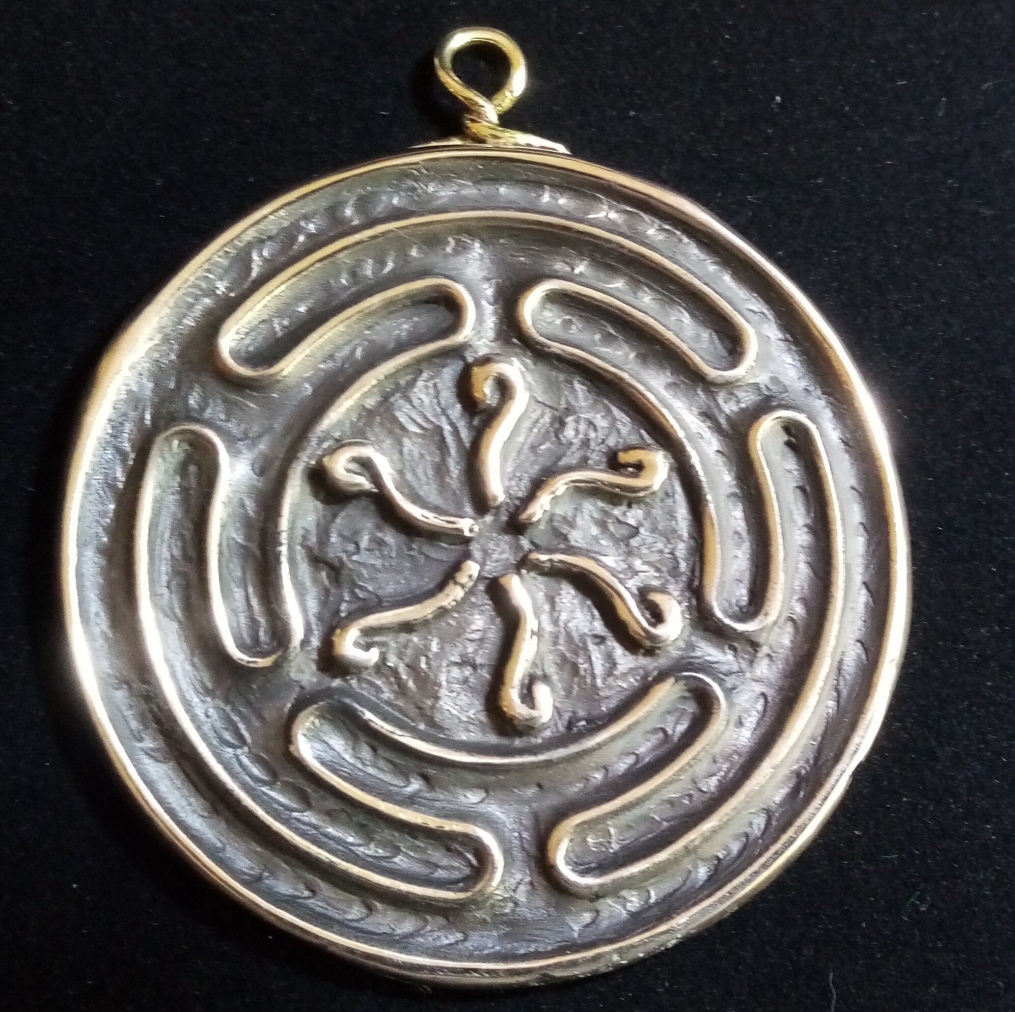 Large Strophalos/ Hekates Wheel/ Hekate Pendant/ Bronze Metal/ | Etsy