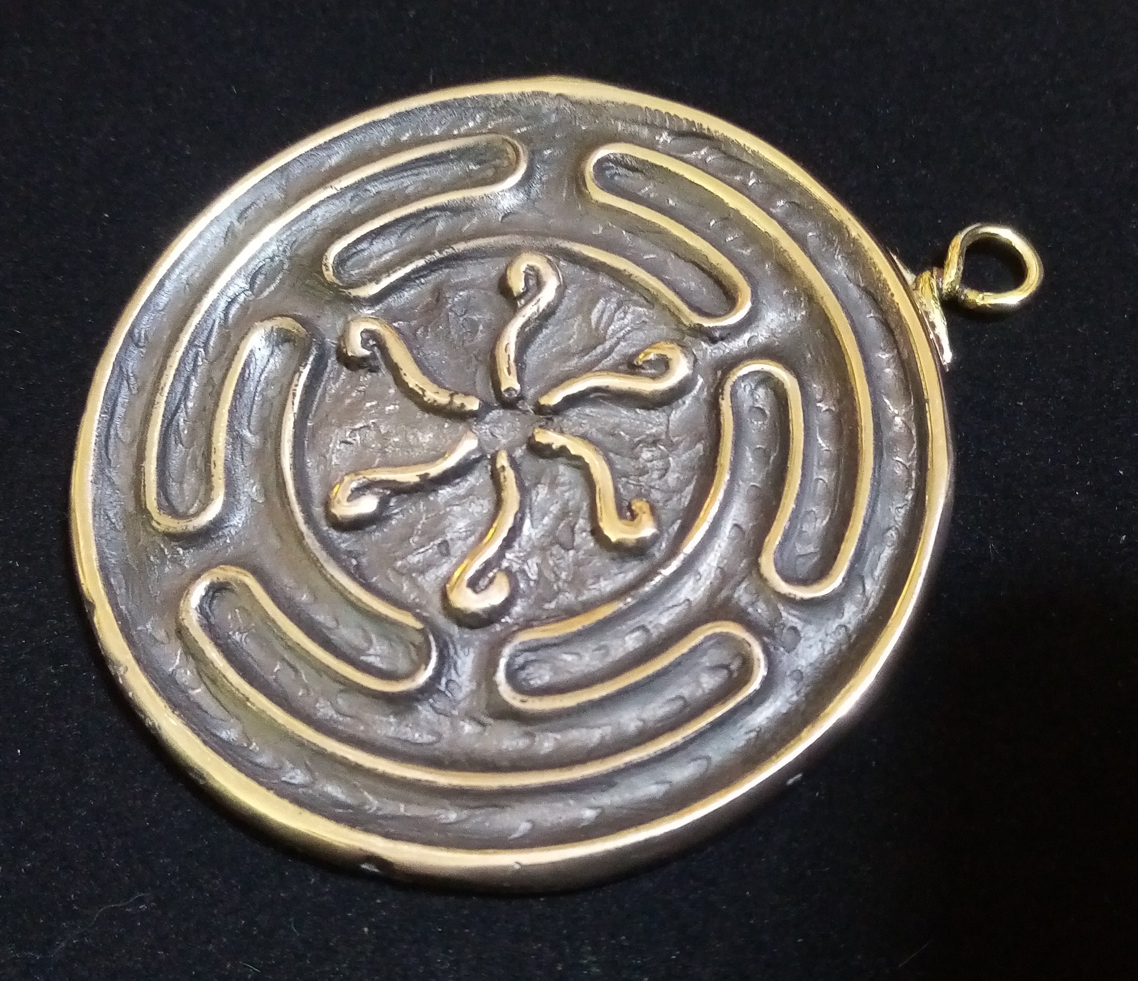 Large Strophalos/ Hekates Wheel/ Hekate Pendant/ Bronze Metal/ | Etsy