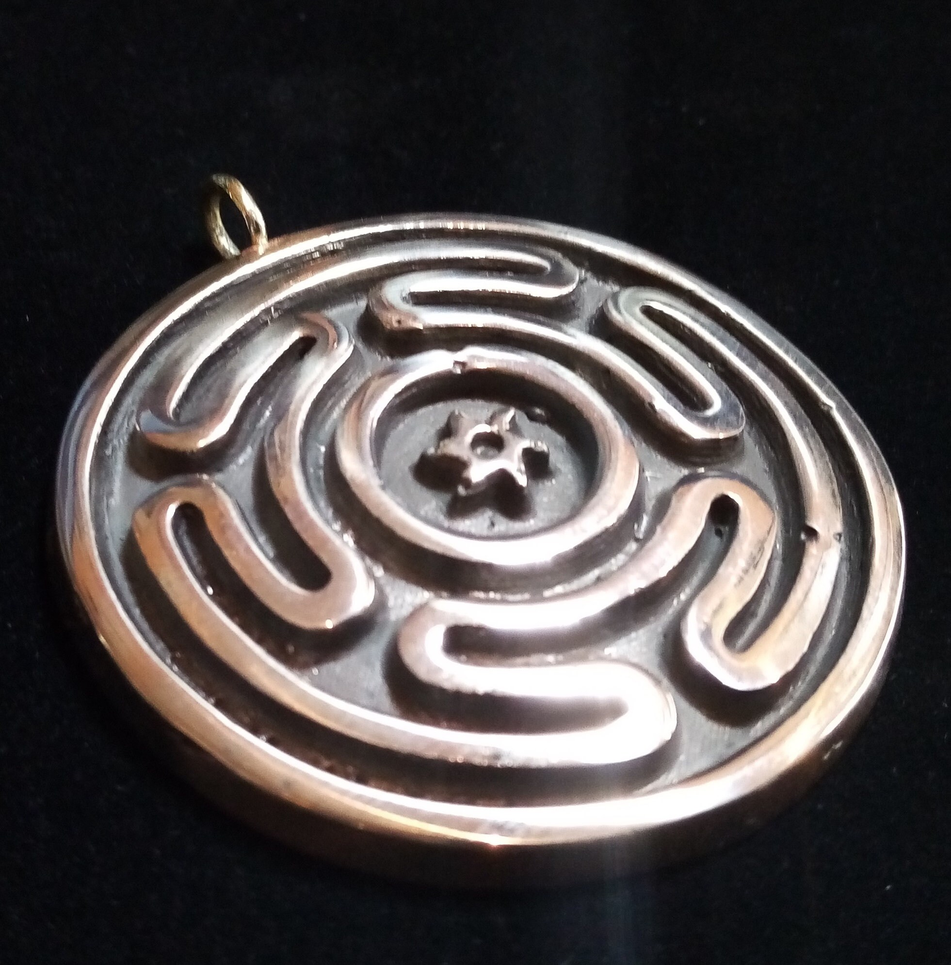 LARGE Strophalos/ Hekates Wheel/ Hekate Pendant/ Bronze Metal/ - Etsy ...