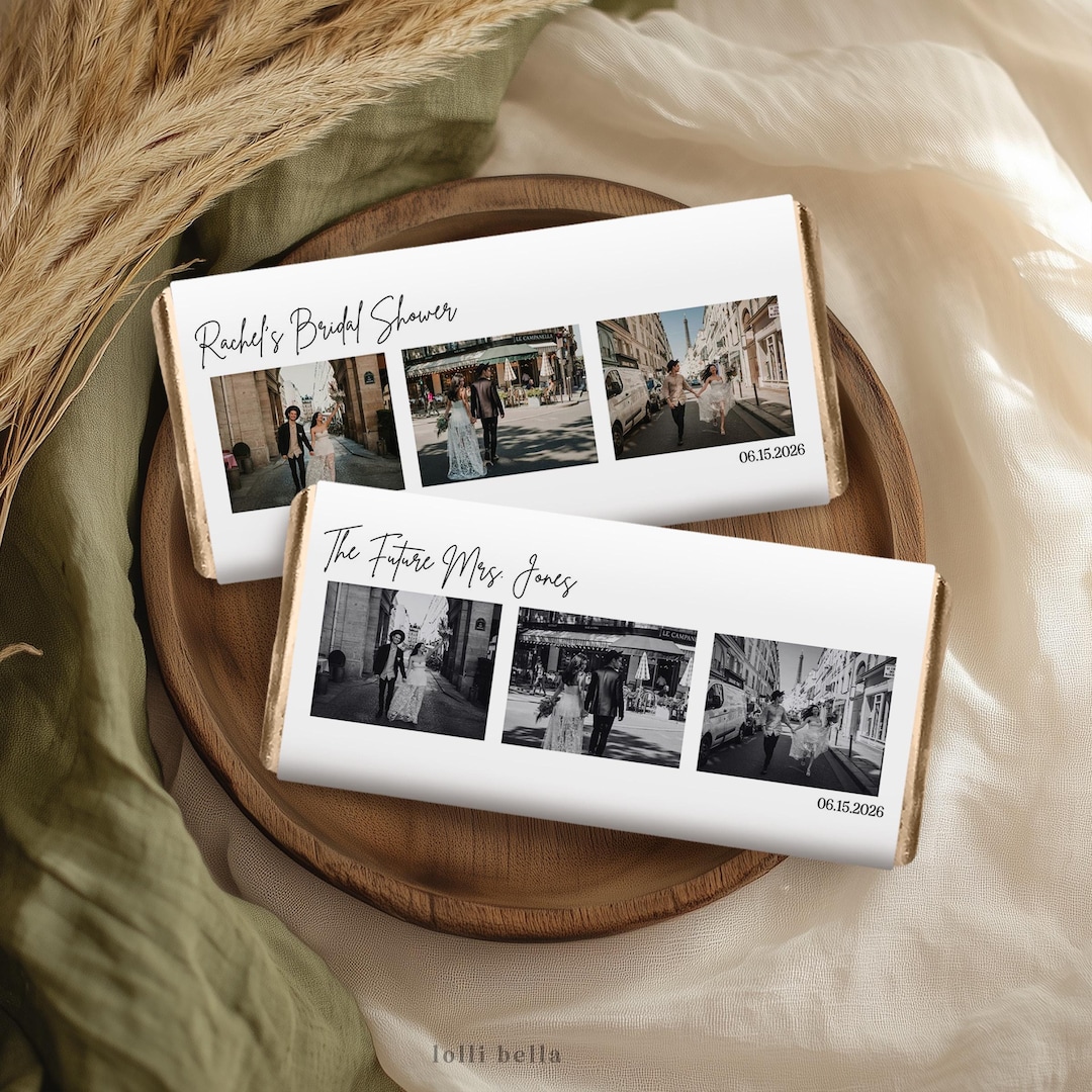 Instant Download Polaroid Chocolate Bar Wrapper, Chocolate Bar Favor ...