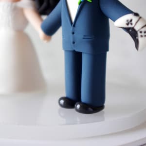 Gamer Couple Wedding Cake Topper Funny: Custom Bride and Groom Figurine ...