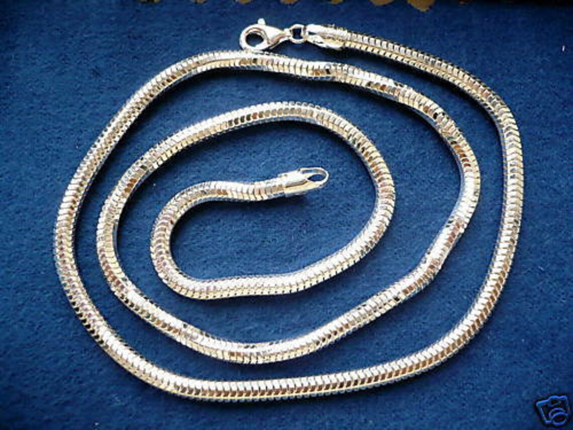 2mm-4mm 925 Sterling Silver Snake Chain Necklace Flexible - Etsy